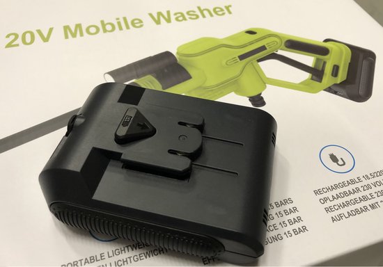 Batterij Aqua2go voor model GD900 en GD950 - 20V DC - Lithium | bol