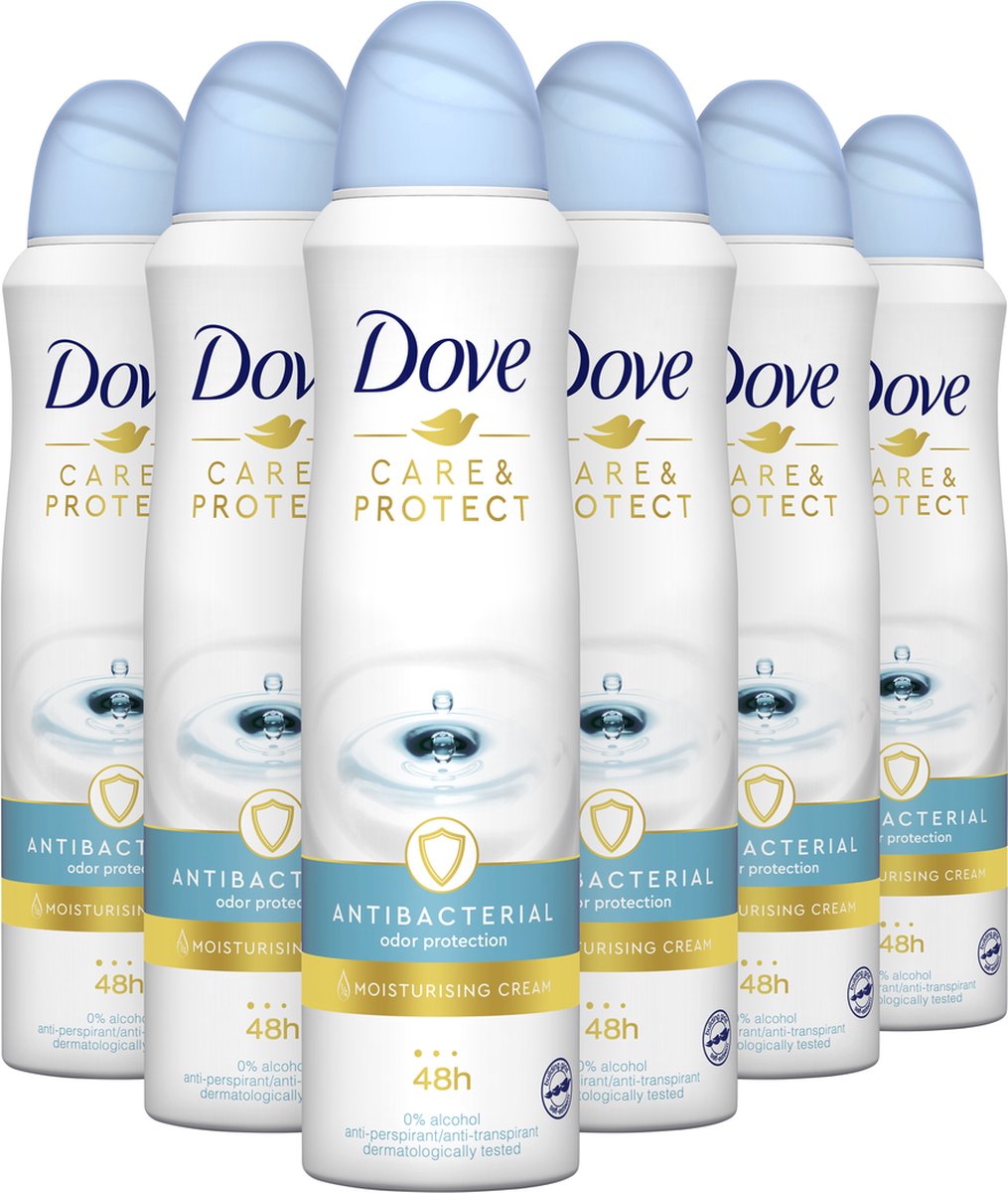 Dove Care & Protect Anti-Transpirant Deodorant Spray - 6 x 150 ml ...