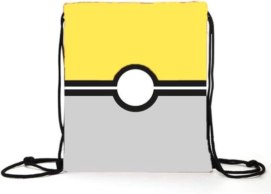 Pokémon gymtas Pokeball geel - Pokémon rugtas - Rugzak - Tas - Zwemtas ...