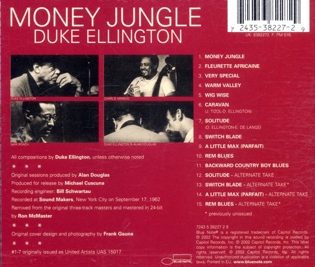 Duke Ellington - Money Jungle (CD), Max Roach | CD (album) | Muziek ...