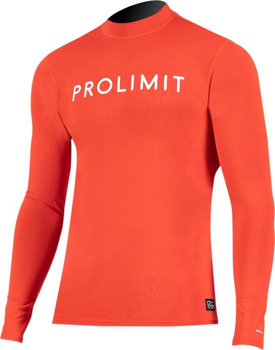 Prolimit - UV-rashguard voor mannen - Lange mouw - Logo - Rood - maat L ...