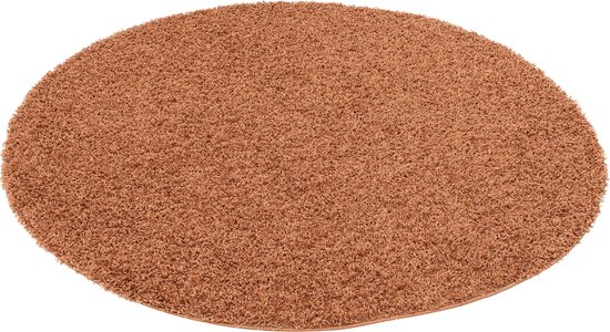 Pergamon Hoogpolig langpolig Shaggy tapijt vloerkleed Fluffy Rond | bol.com