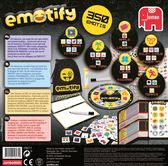Jumbo Emotify - Emoji Spel - Bordspel | Games | bol