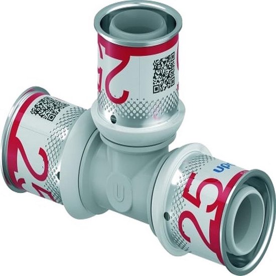 Uponor S-Press Plus PPSU T-stuk - 25 mm pers | bol.com