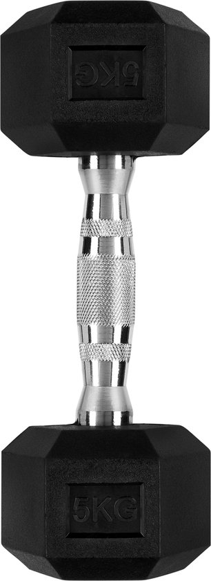 RYZOR Dumbell van 5 kg - Hexagon halter - Dumbells 5 kg - Halters ...