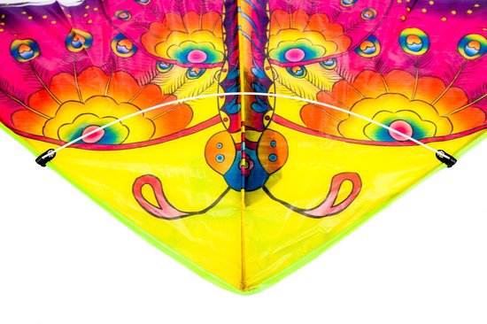 Vlieger groot 90cm vlinder mix kleur - vlieger - vliegerpapier ...