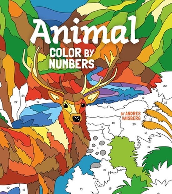 Sirius Creative Color by Numbers- Animal Color by Numbers, Diego ...