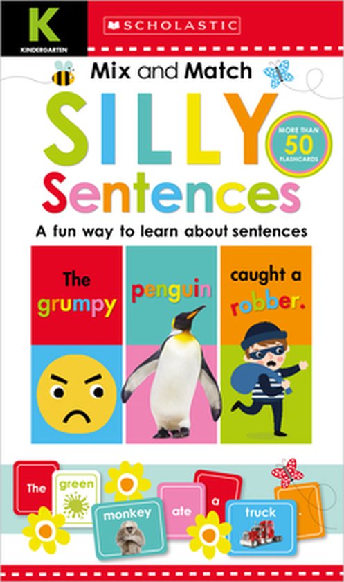 Mix & Match Silly Sentences Kindergarten Workbook | 9781338255928 ...