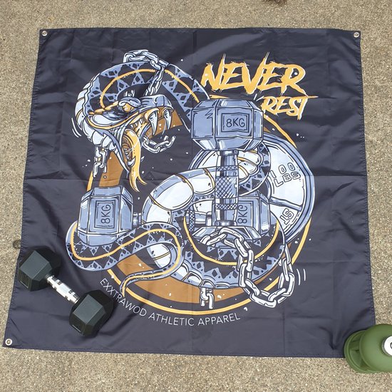 Exxtrawod Gym Banner Flag Crossfit training | bol