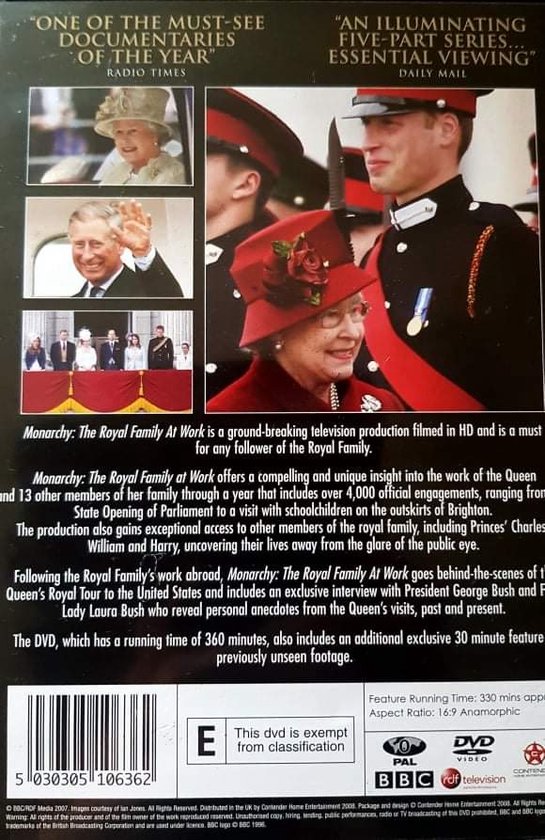 Monarchy The Royal Family At Work Dvd X2 (Dvd) | Dvd's | bol.com