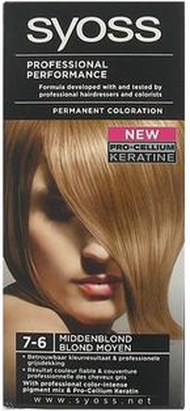 Syoss Color baseline 7-6 Middenblond - 1 stuk | bol.com