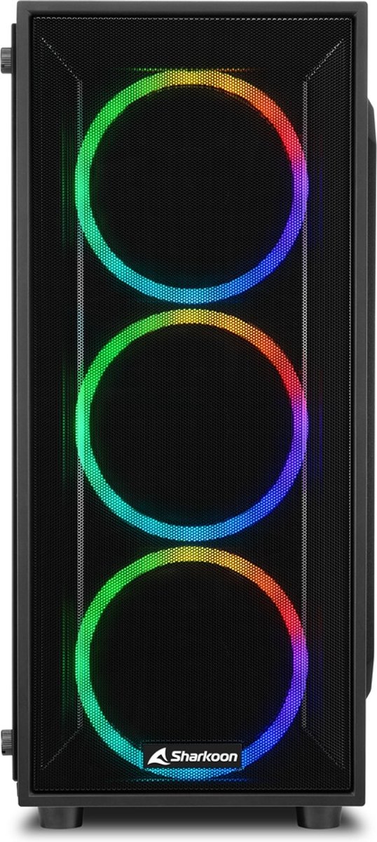 ATX Semi-tower Box Sharkoon 4044951034840 Black ATX LED RGB | bol