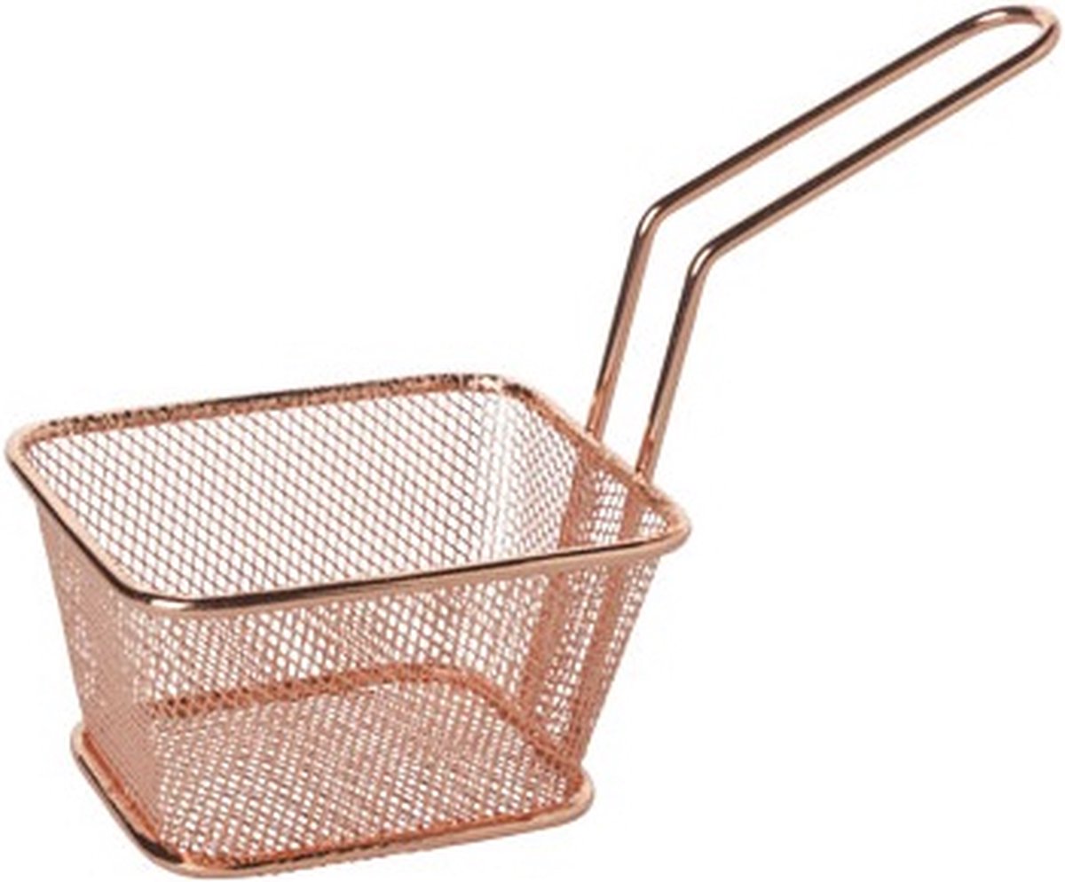 Cosy & Trendy Frietmandje Koper 9 x 11 x 6 cm | bol