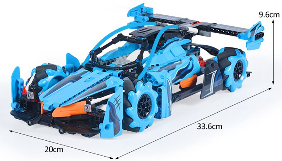 Bestuurbare Auto Blauw - Bouwpakket - Speelgoed Auto - Groot RC ...