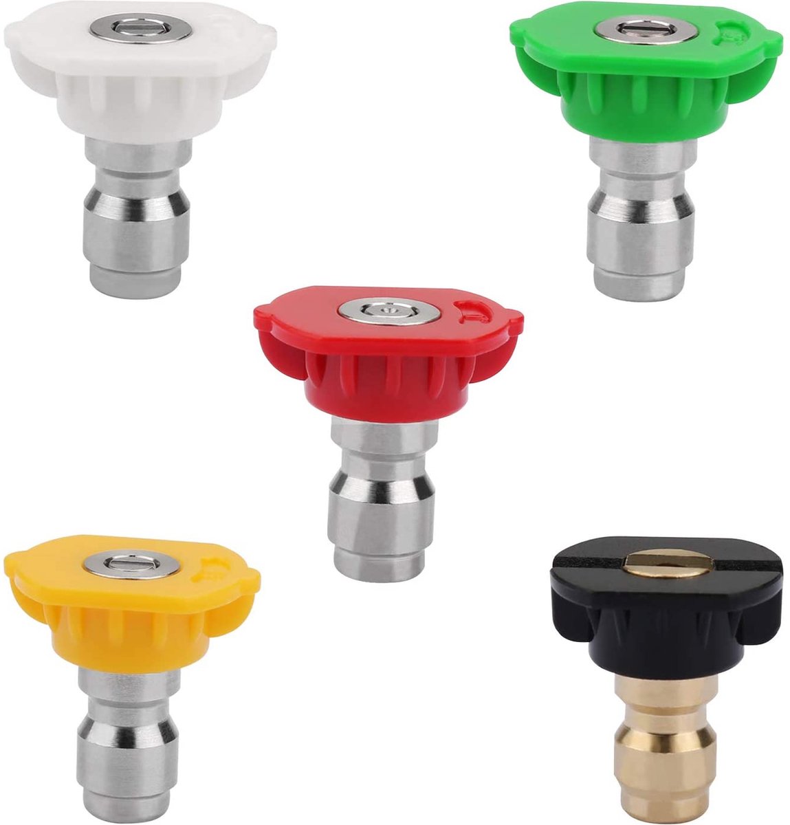 HPP® 1/4 inch Quick Release Nozzles Voor Hogedrukreiniger – 5 stuks ...