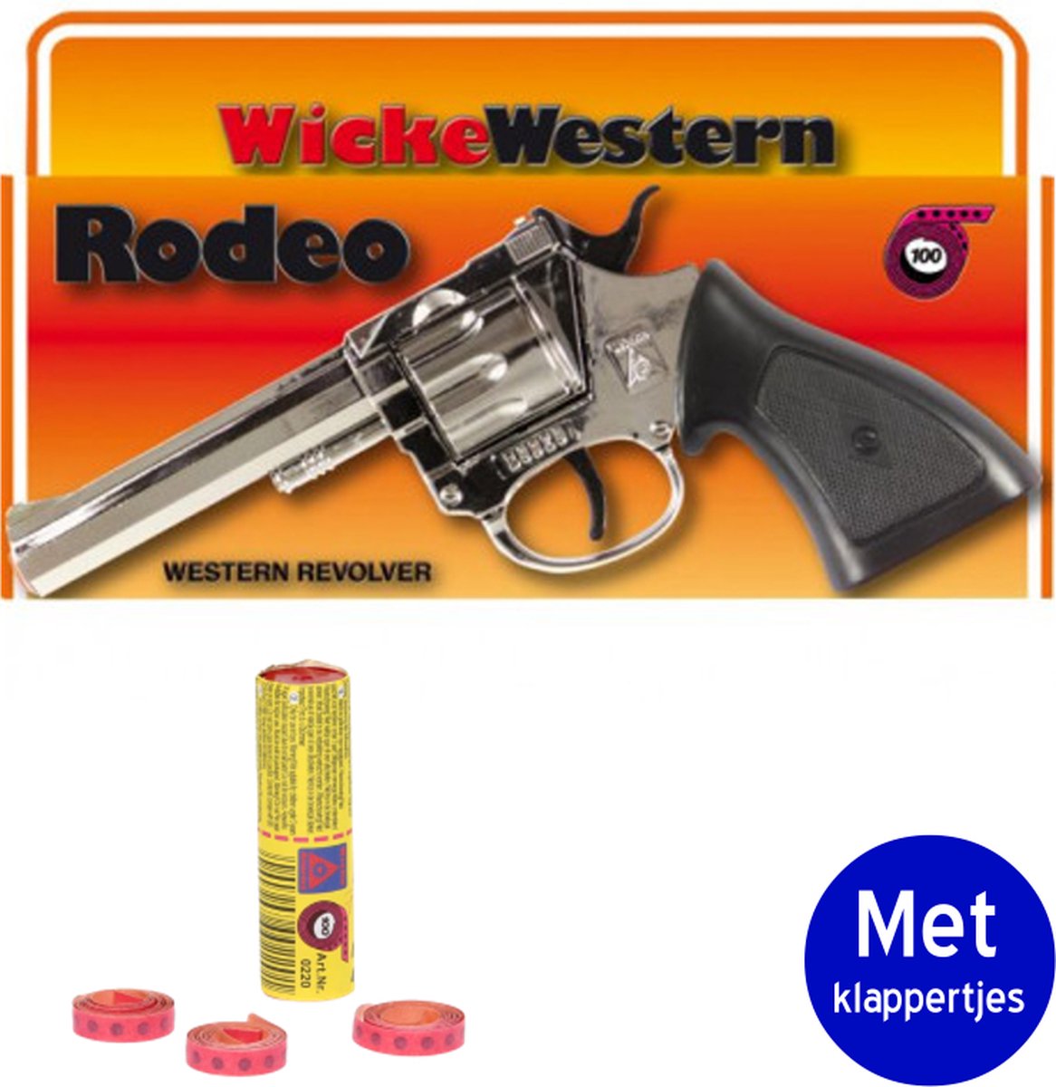Wicke Rodeo 100 Schots klappertjes Pistool met 12x100 shots klappertjes ...