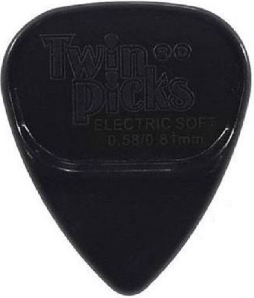 Twin Picks plectrum 3-pack electric soft zwart | bol.com