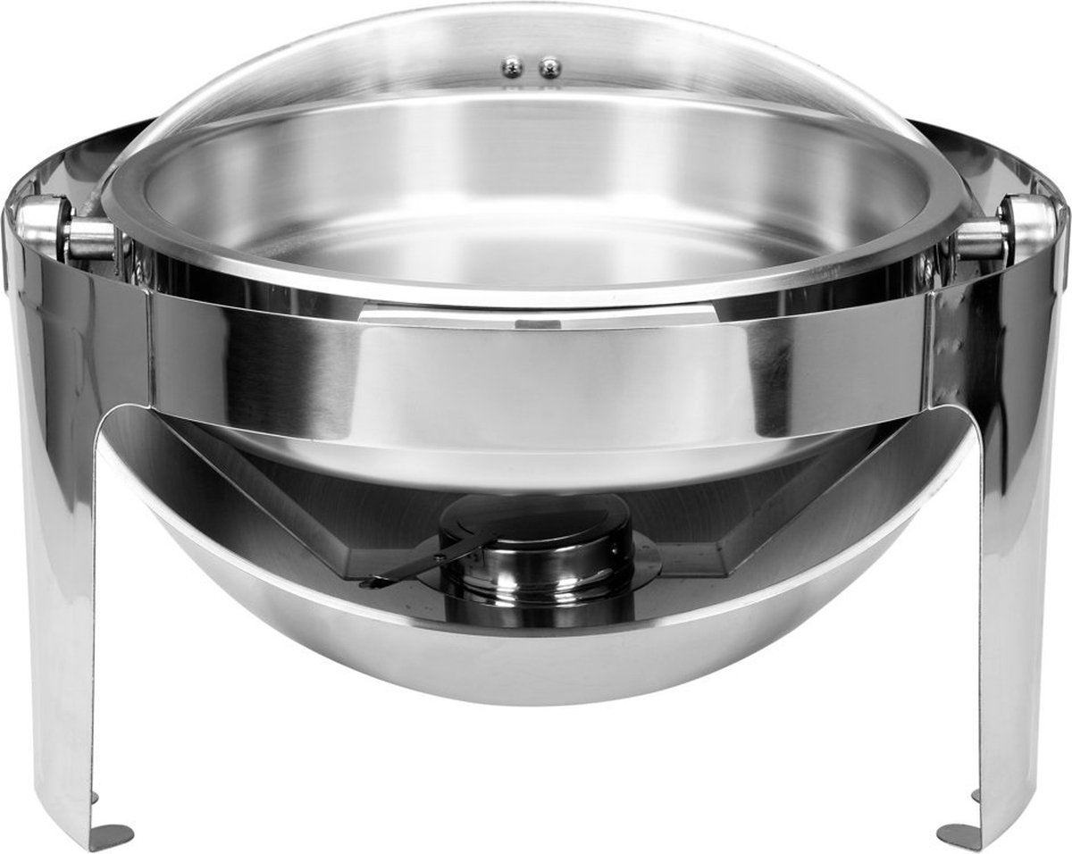YATO professionele chafing dish warmhoudbak rond met roldeksel - 6L ...