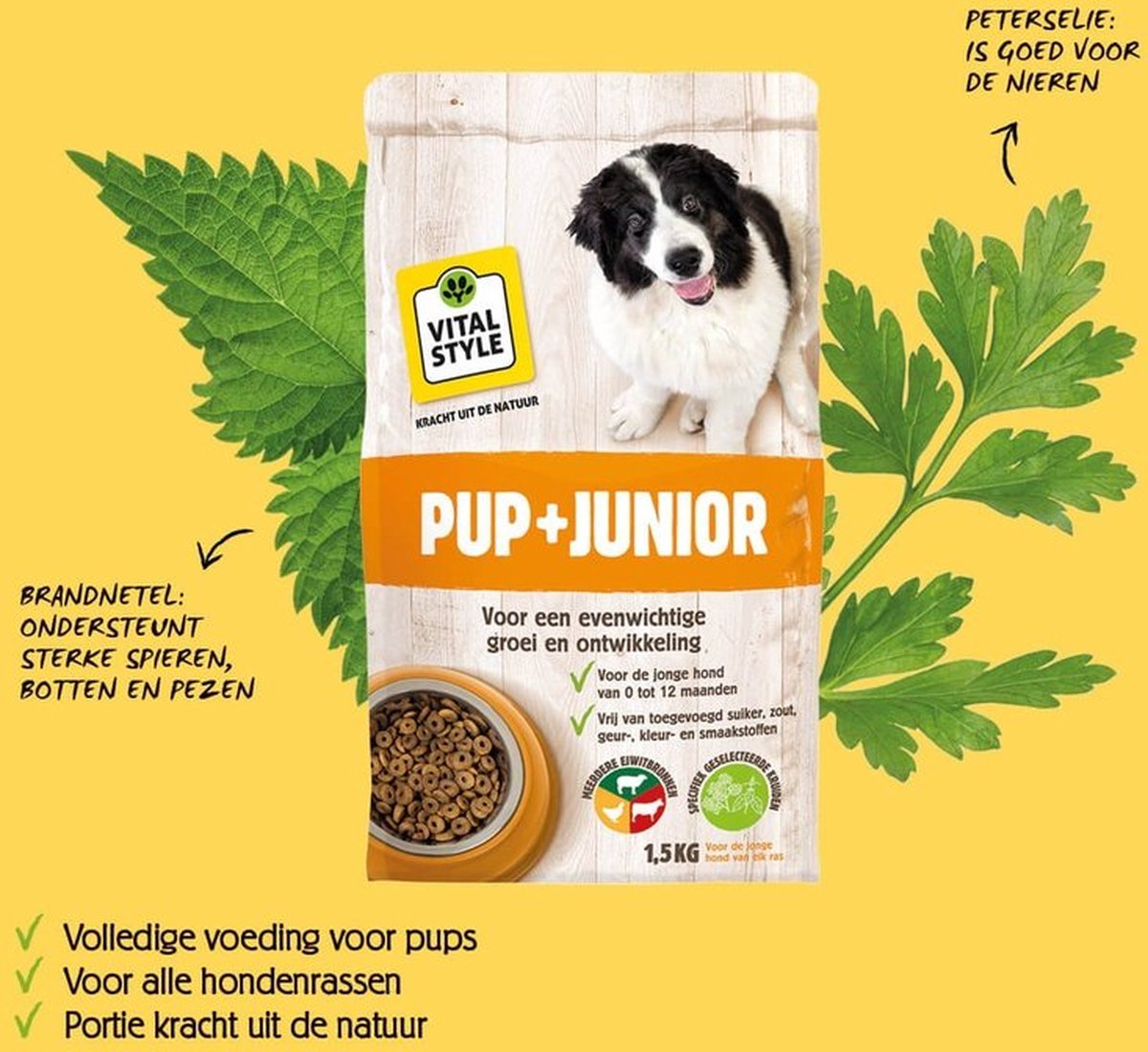 HOND PUP+JUNIOR BROK 1,5 kg | bol.com