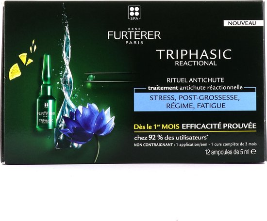 Rene Furterer Ampullen Triphasic Reactional Anti-hair Loss Ritual Serum 12x5ml | bol