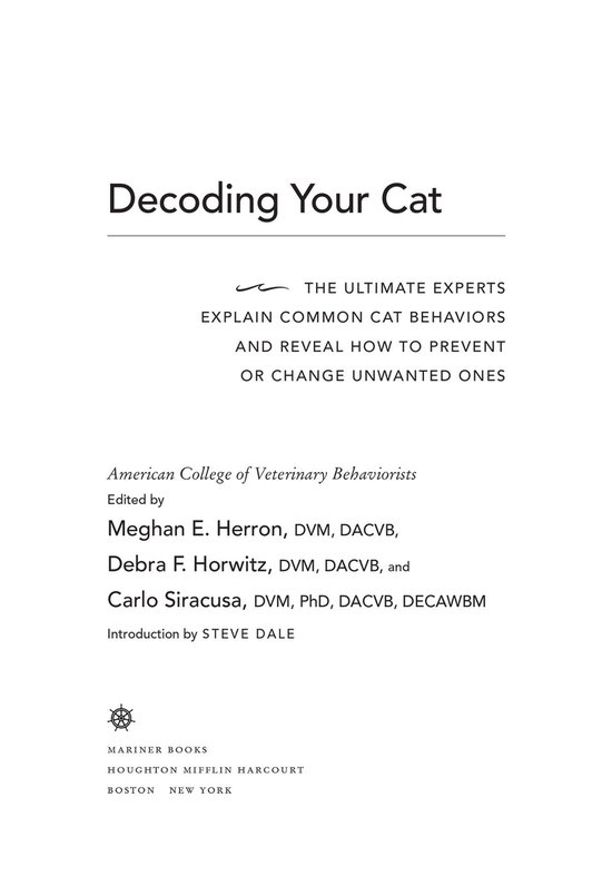 Decoding Your Cat (ebook), American College of Veterinary Beha ...