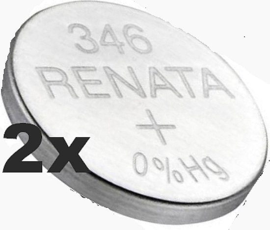 Renata 346/SR712SW zilveroxide horloge batterij 2 (twee) stuks | bol