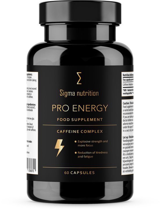 Sigma Nutrition | Pro Energy | Energie booster | Tegen vermoeidheid ...