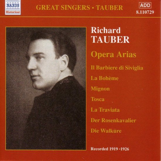 Richard Tauber - Opera Arias 1 (CD), Richard Tauber | Muziek | bol.com