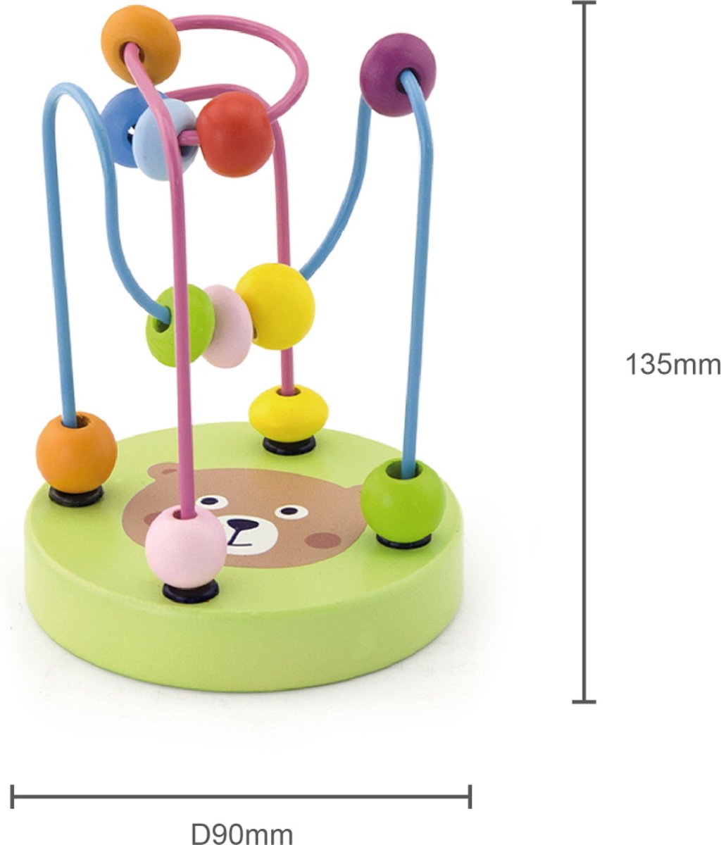 Viga Kwal Turquoise Mini Houten Kralenspiraal 50047 | bol.com