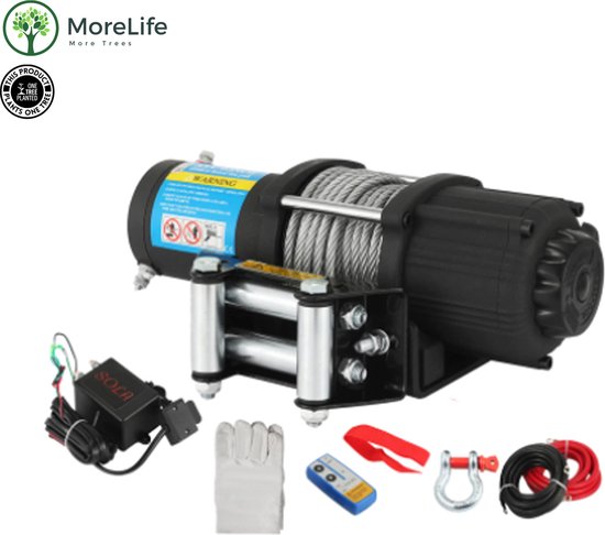 MoreLife Elektrische Lier - Truck Lier - Auto Lier - 1800 KG - Boot ...