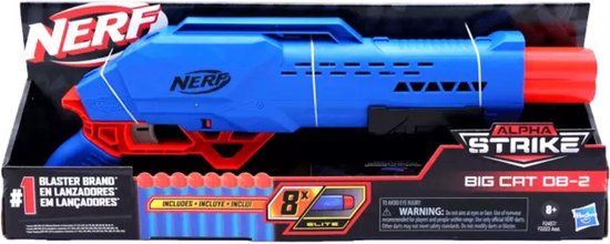 NERF Alpha Strike Big Cat DB-2 Blaster | bol