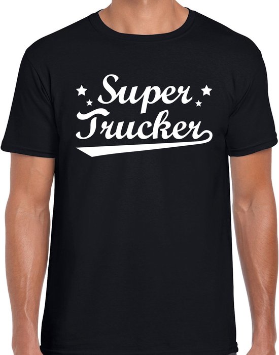 Super trucker t-shirt heren - beroepen / cadeau vrachtwagenchauffeur S ...