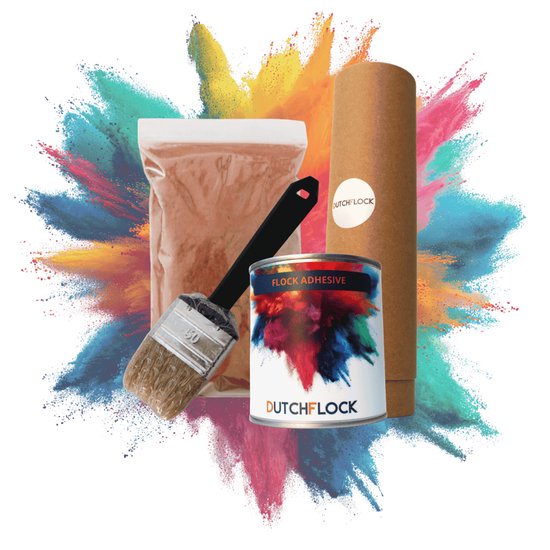 Flocking Kit Cuero Small | 100gr. flocking poeder - 250ml flock lijm ...