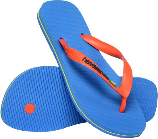 HAVAIANAS BRASIL LOGO Blue orange-37-38 | bol