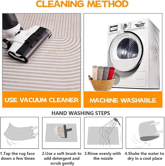 Antislip Deurmat - Vloerkleed Runner - Entree Decor - Machinewasbaar ...