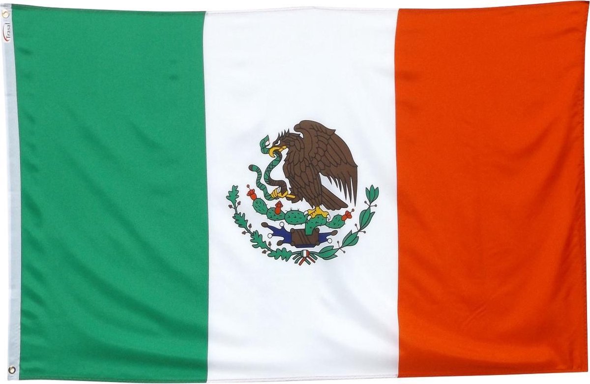 Trasal - vlag Mexico - mexicaanse vlag 150x90cm | bol