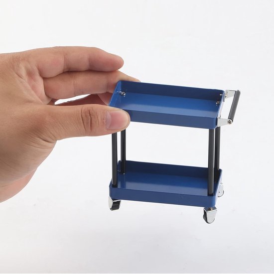 Mini 2-Tier Gereedschapswagen - Mobiele Werkplaats voor Garage en ...