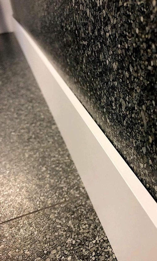 Witte Plinten - MDF Plinten - Afwerking Vloer - Vochtbestendig - Hoogte ...
