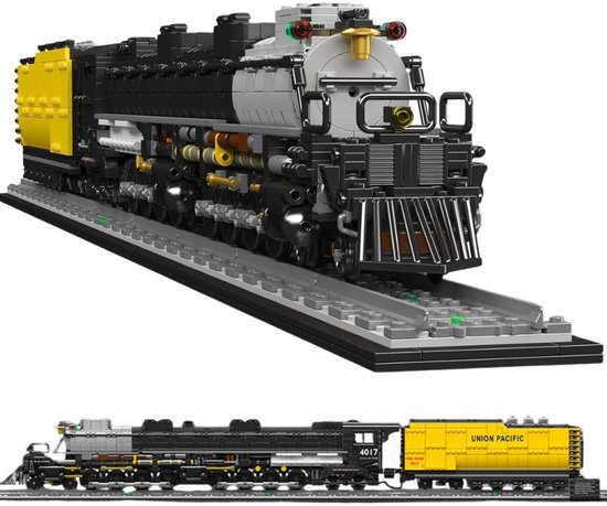 Mould King 12049 Big Boy trein retro classic bouwset | Locomotief ...