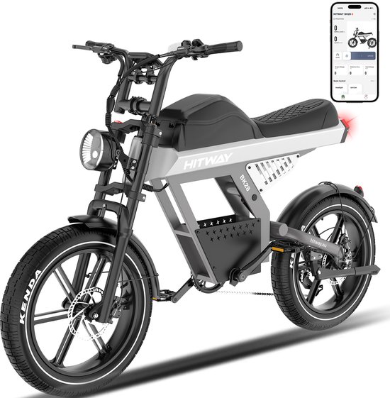 Hitway Elektrische Fiets BK28 - 20*4.5 Inch Fat Tire City Commuter ...