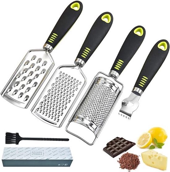 Kaas Rasp Zester voor Home Keuken Set van 4, Nootmuskaat Citroen Rasp ...