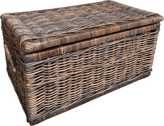 Rotan Mand Met Deksel Antiek | bol