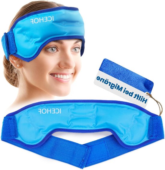 Migraineband - Warm en koud kompres voor hoofdpijn en migraine ...