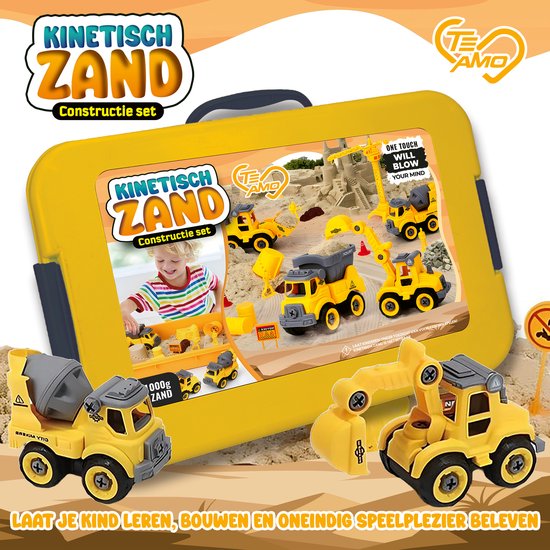 Te Amo Kinetisch Zand - Met Vormpjes & Speelgoed Auto | bol
