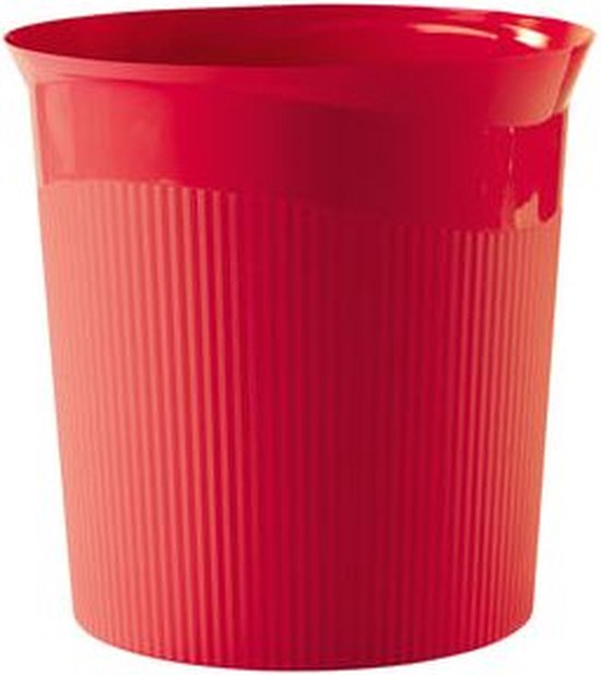 Papierbak han re-loop 13l rond rood | 6 stuks | bol