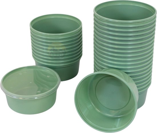 KURTT 50 stuks, 350ml Meal prep bakjes , vershoudbakjes, herbruikbaar ...