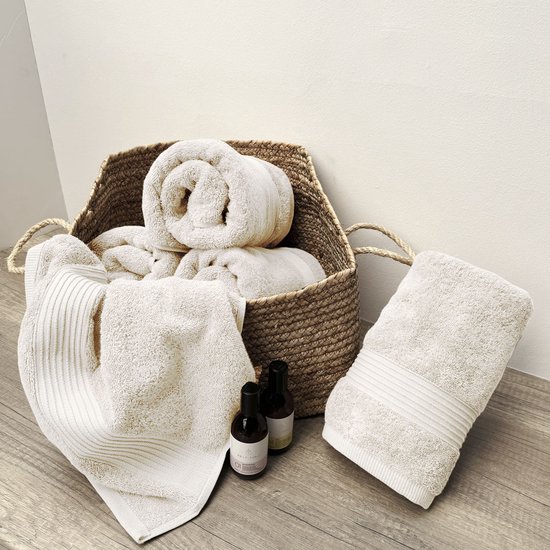 HOOMstyle Handdoeken Set Elegance - 4 stuks - 100% Soft Cotton 650gr ...