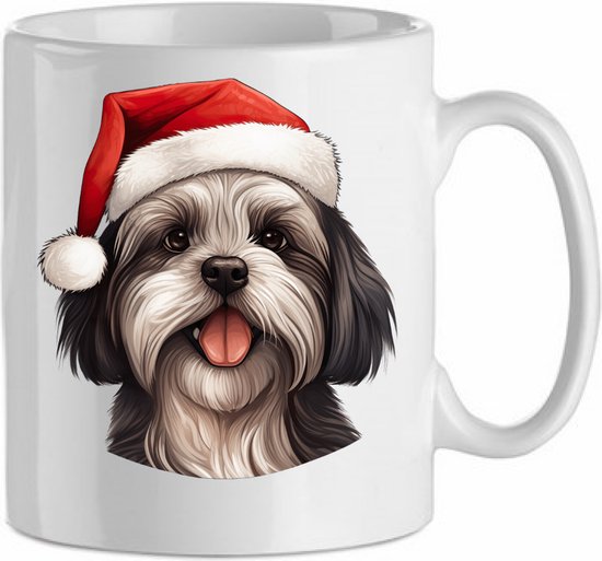 Mok Lhasa apso 2 kerst |Hond| Hondenliefhebber||Dog| Cadeau voor hem ...