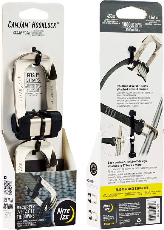 Nite Ize CamJam HookLock Strap Hook | bol