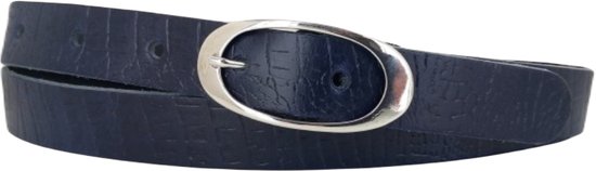 Dames Riem | Vrouwen Riem | Leren Riem | Lederen Riem | Kleur: navy ...